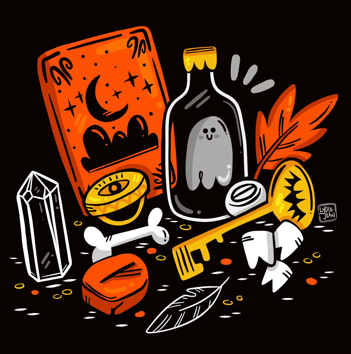 Witchy Trinket Art Print – Little Ghost Shack