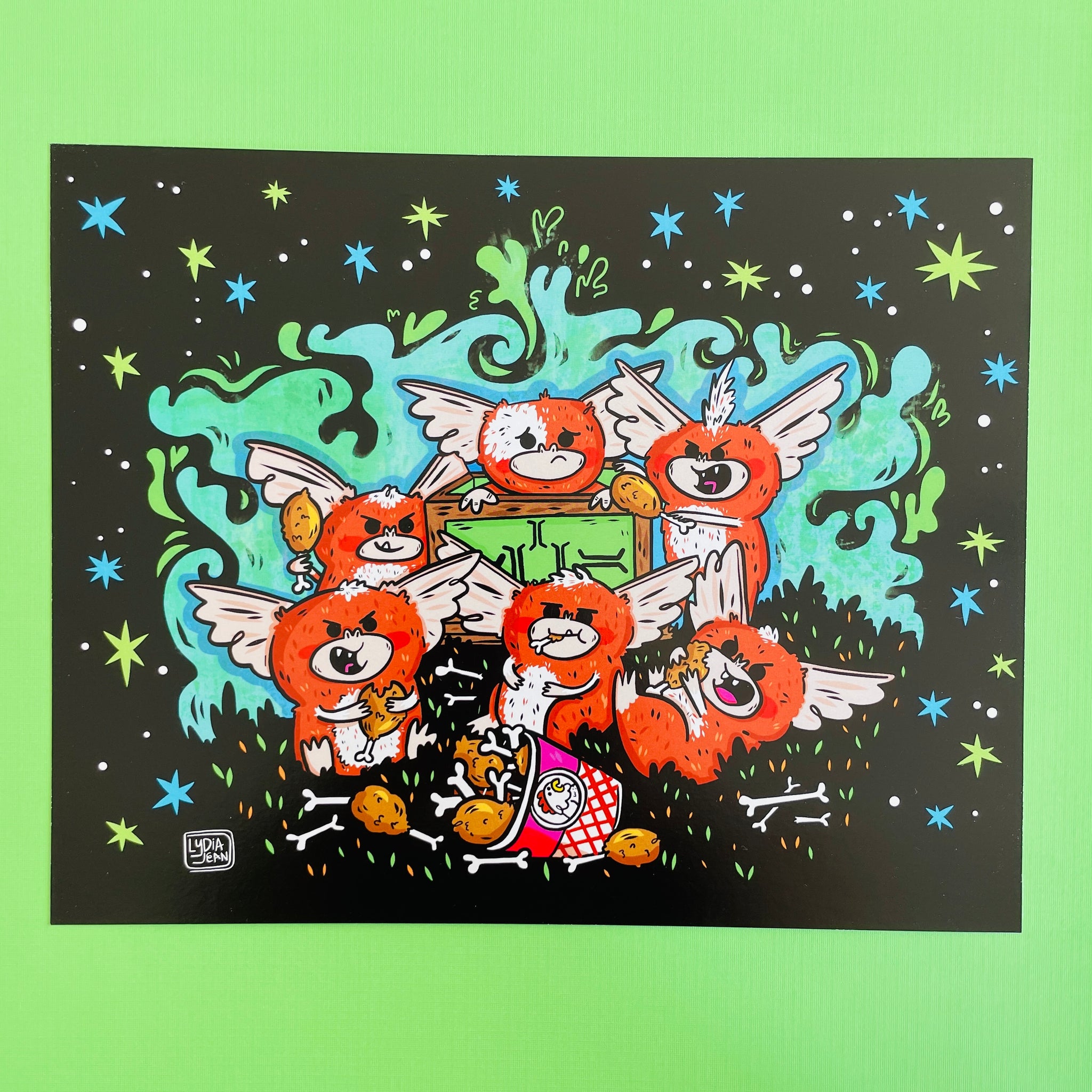 "Don't Feed After Midnight" Art Print – Little Ghost Shack