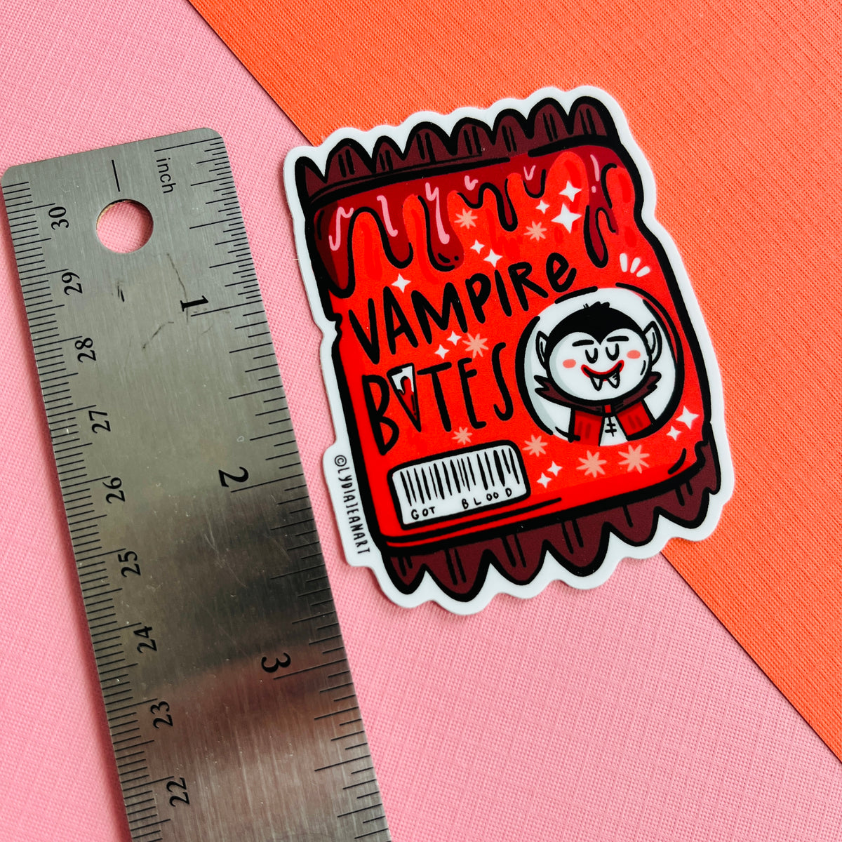 Vampire Bites Spooky Snack Vinyl Sticker – Little Ghost Shack