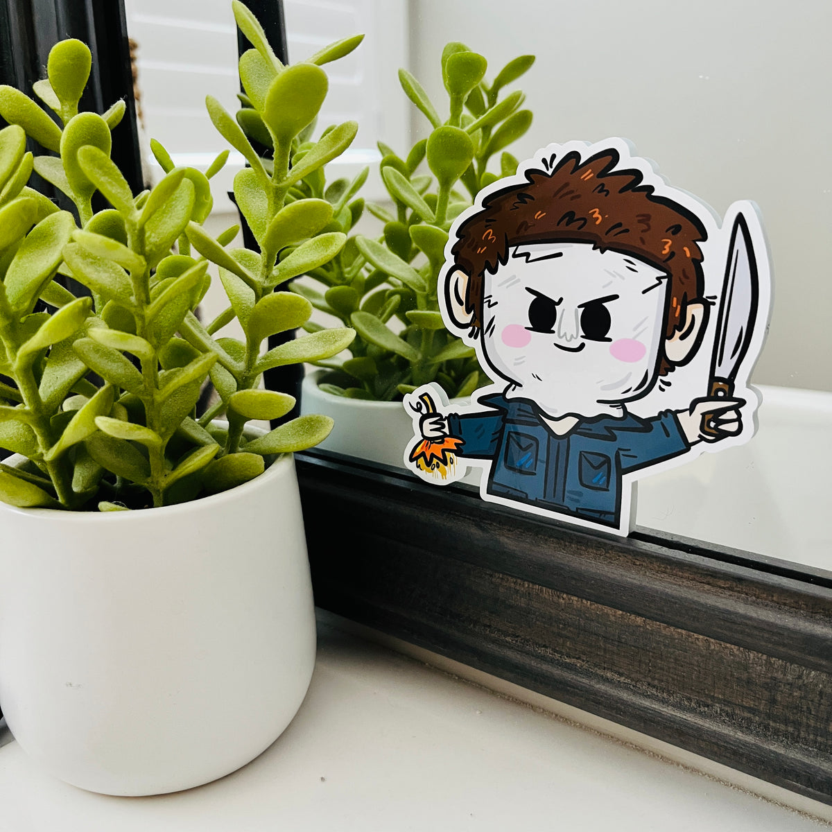 Halloween Slasher Window / Mirror Cling – Little Ghost Shack