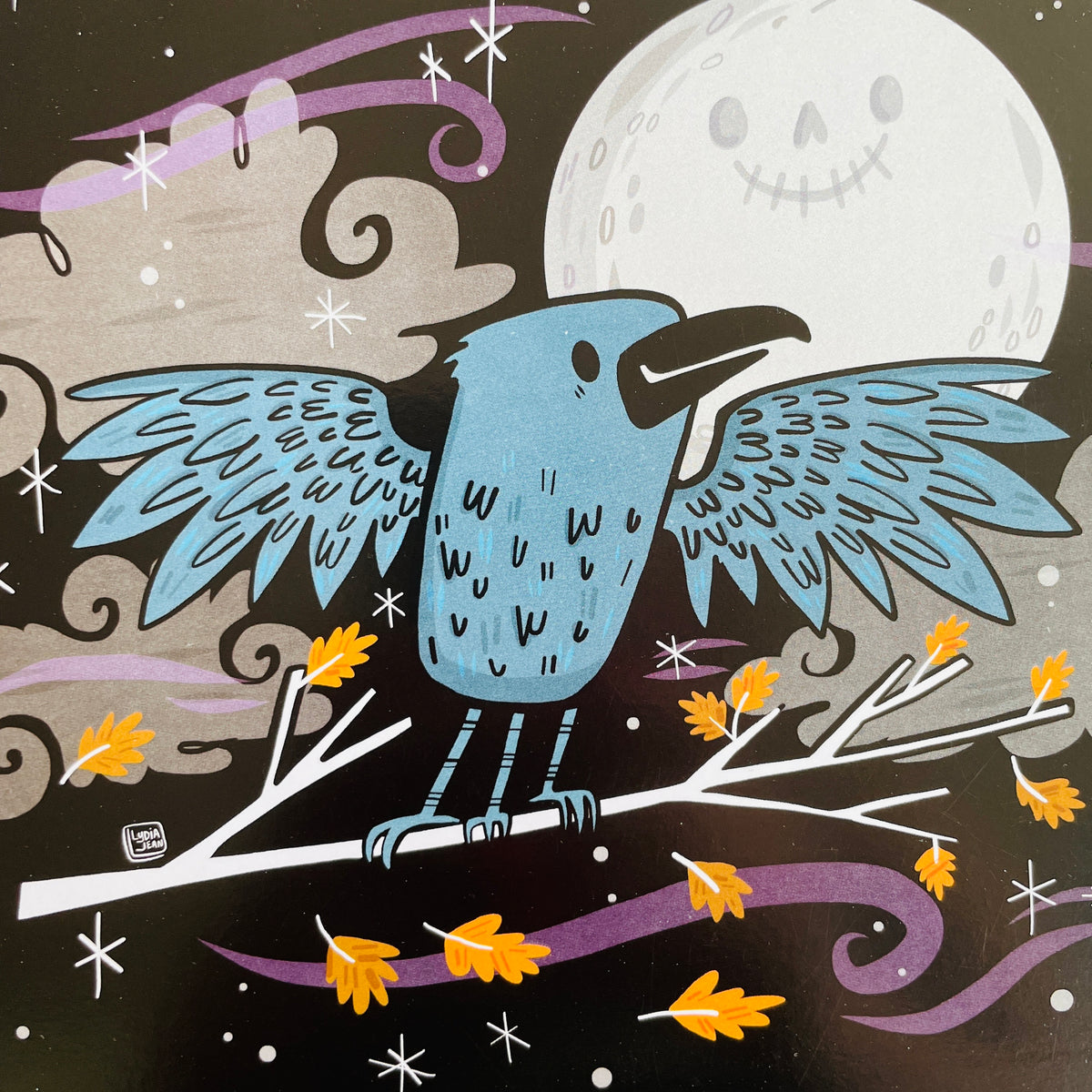 "Three Legged Crow" Art Print – Little Ghost Shack